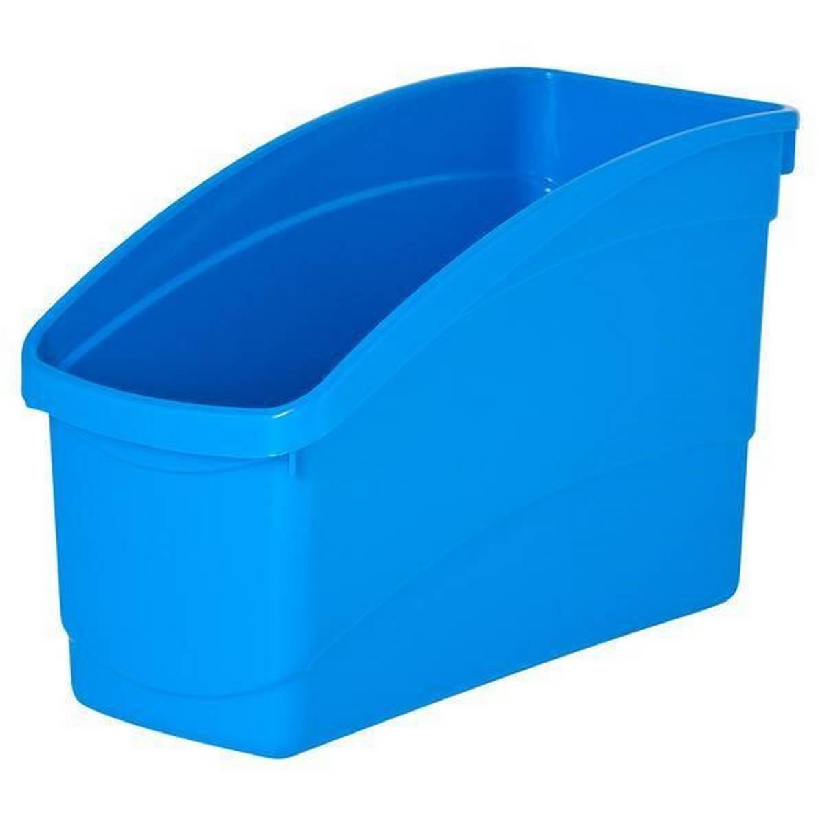 CleverCo Plastic Book Storage Tub Light Blue